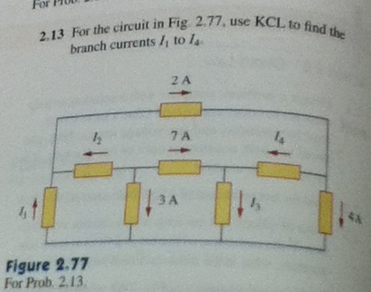 Solved For the circuit in Fig 2.77, use KCL to find the | Chegg.com