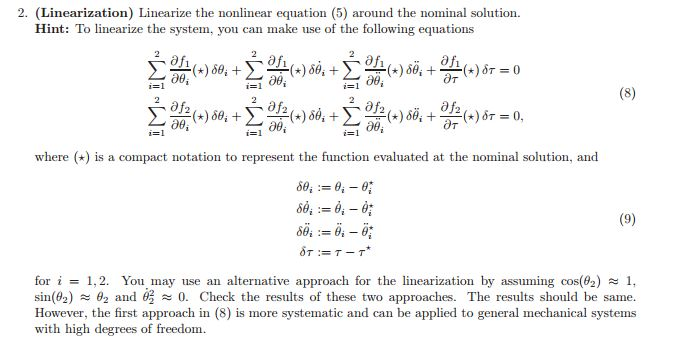 the Lagrange's equations become OLE 80 dt 801 OLE dt | Chegg.com