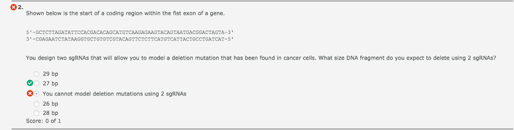 Solved 2. Shown below is the start of a coding region within | Chegg.com