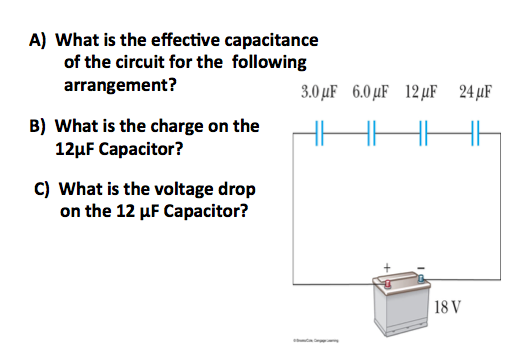 Solved A) What is the effective capacitance of the circuit | Chegg.com