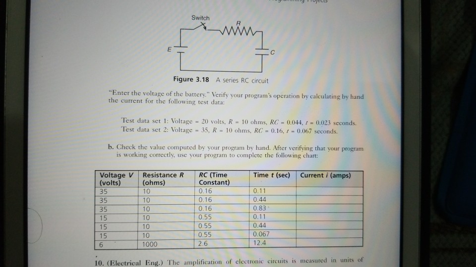 Solved 9. (Electrical Eng.) Write, compile, and execute a | Chegg.com Solved 9. (Electrical Eng.) Write, compile, and execute a | Chegg.com