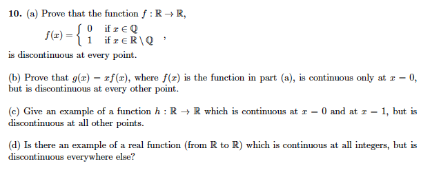 Solved Prove that the function f : R rightarrow R, f(x)= is | Chegg.com