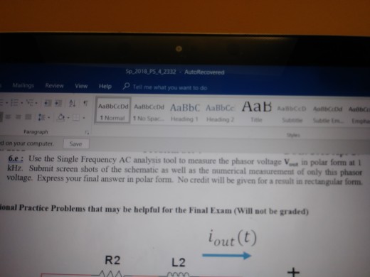 Solved ored on your computer Problem 6:Consider the | Chegg.com