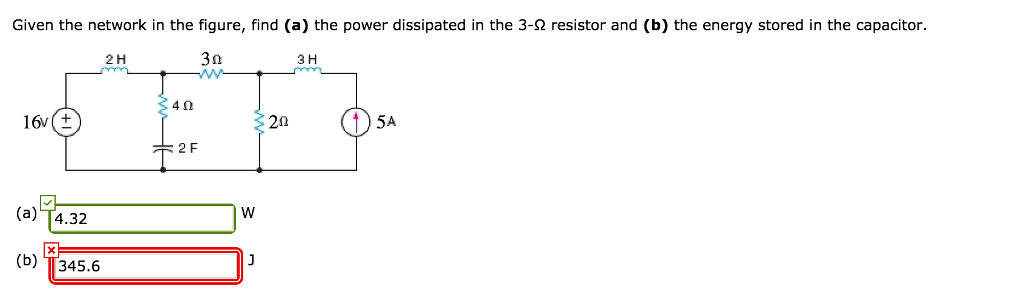 Solved Given the network in the figure, find the power | Chegg.com