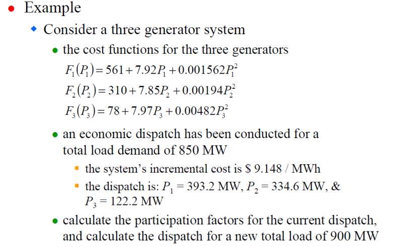 Solved · Example Consider a three generator system . the | Chegg.com