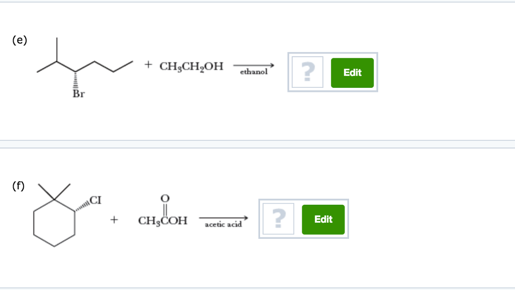 Solved Draw a structural formula for the product of each SN1 | Chegg.com