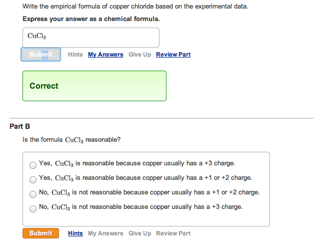 Solved In a student experiment, the empirical formula of a | Chegg.com