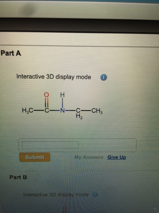 Solved Interactive 3D display mode | Chegg.com