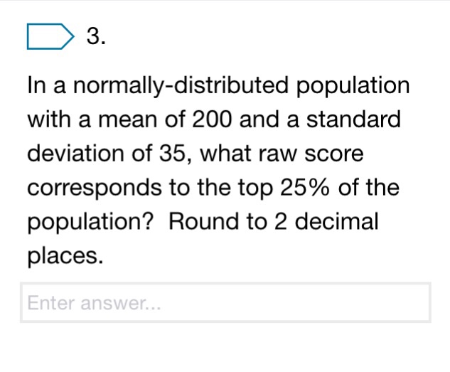 Solved In a normally-distributed population with a mean of | Chegg.com