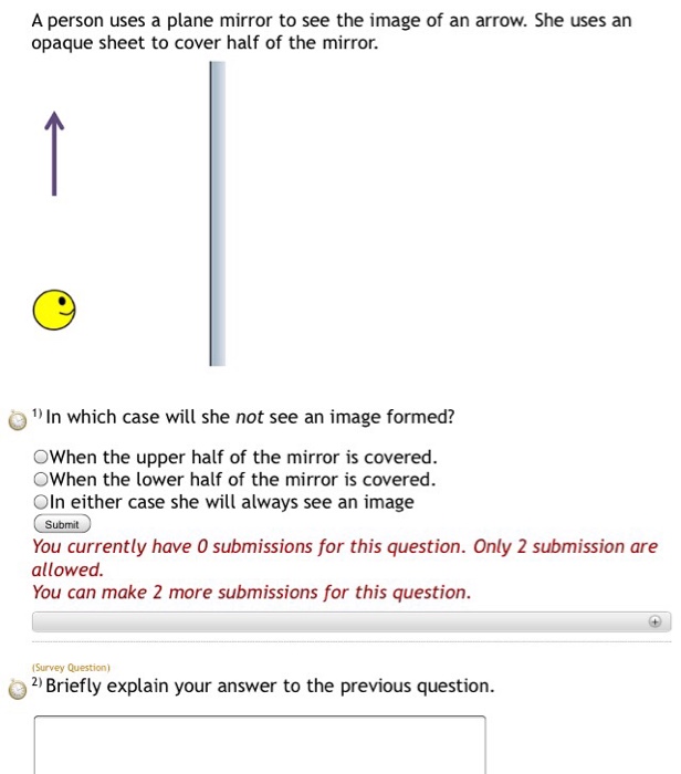 Solved A person uses a plane mirror to see the image of an | Chegg.com