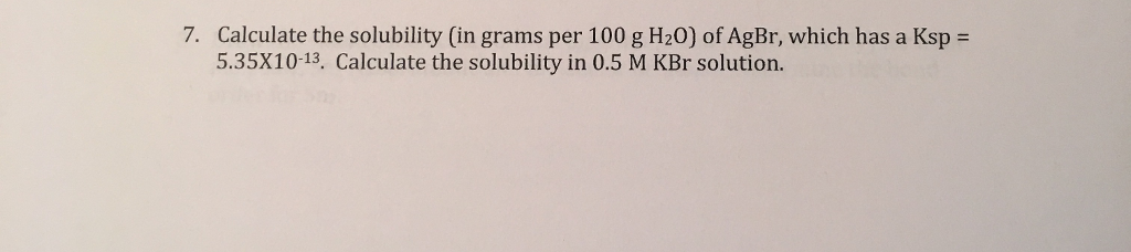 Solved Calculate the solubility (in grams per 100 g H2O) of | Chegg.com