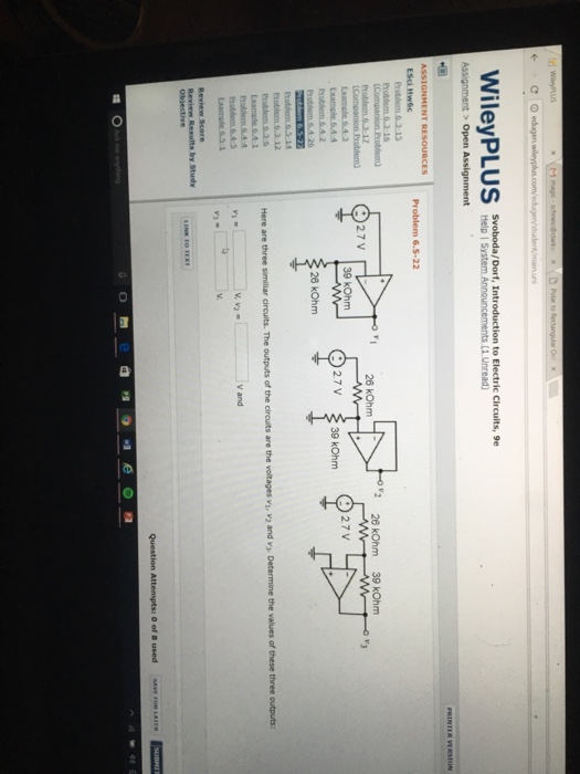 Solved Here are three similar circuits. The outputs of the | Chegg.com