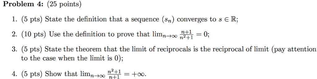 Solved State the definition that a sequence (s_n) converges | Chegg.com