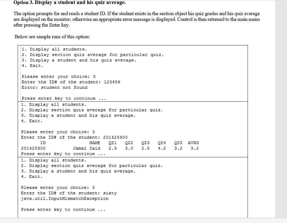 Consider a Student class that has: » private instance | Chegg.com
