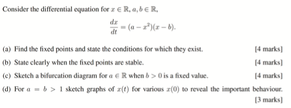 Solved Consider the differential equation for x epsilon R, | Chegg.com