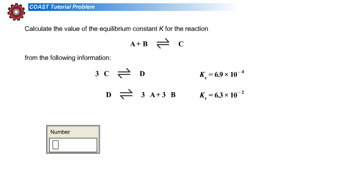 Solved Calculate the value of the equilibrium constant K for | Chegg.com
