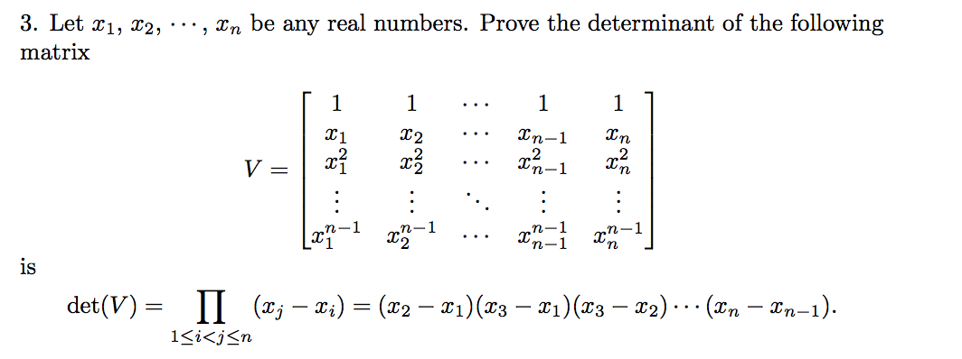 Solved Let x1, X2, , xn be any real numbers. Prove the | Chegg.com