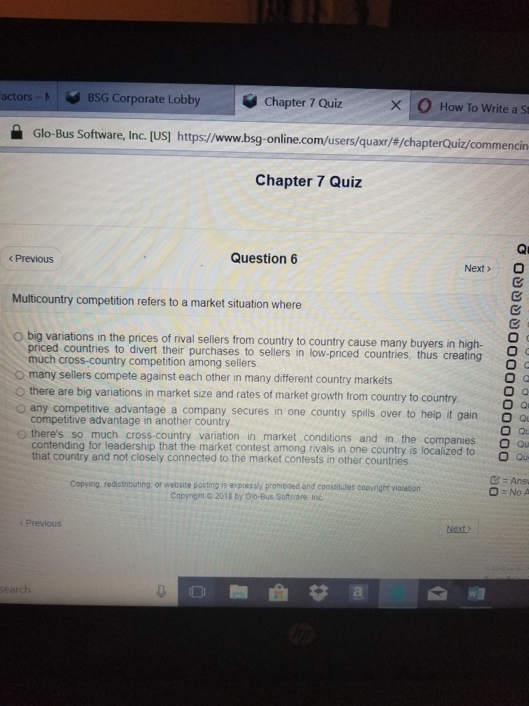 Solved Chapter 7 Quiz × How To Write al factors-A BSG | Chegg.com
