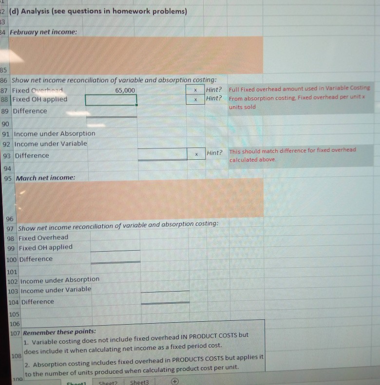Solved Chapter 6 Homework Problem B My Company produced | Chegg.com