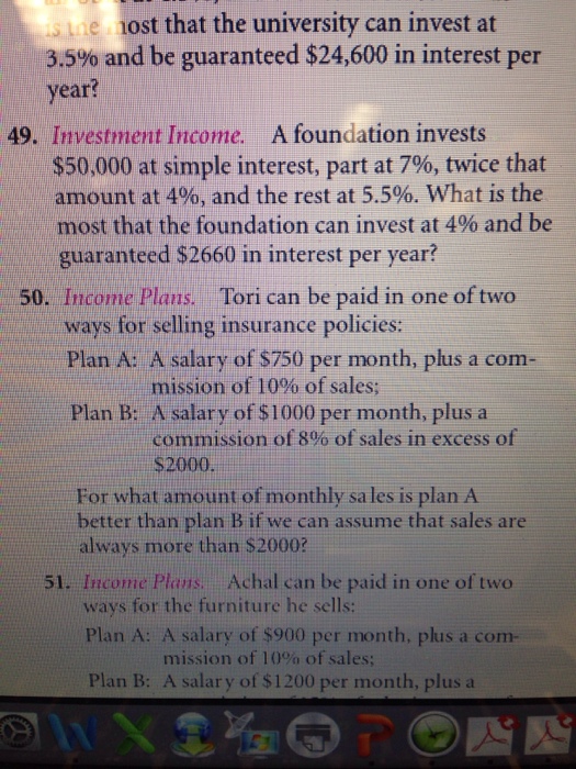 A foundation invests $50,000 at simple interest, part | Chegg.com