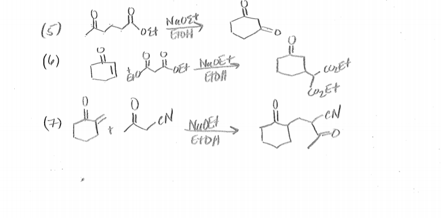 Solved Please draw out the step by step mechanisms in the | Chegg.com