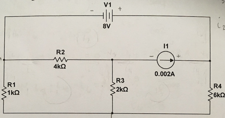 Solved Use nodal analysis to find the voltage across the 2k | Chegg.com