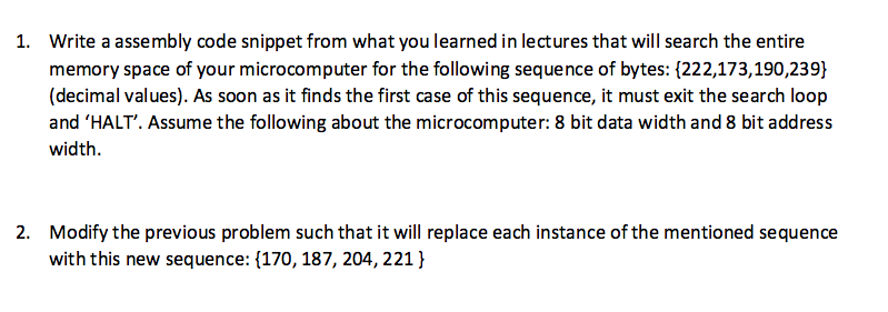 Write a assembly code snippet from what you learned | Chegg.com Write a assembly code snippet from what you learned | Chegg.com