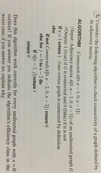 Solved Consider The Following Algorithm To Check