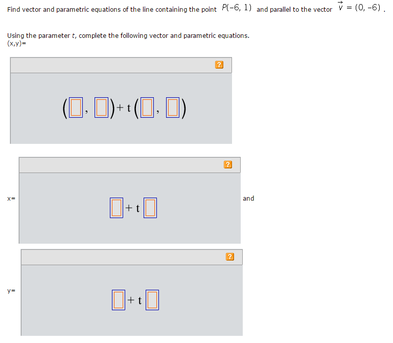 Solved Find vector and parametric equations of the line | Chegg.com