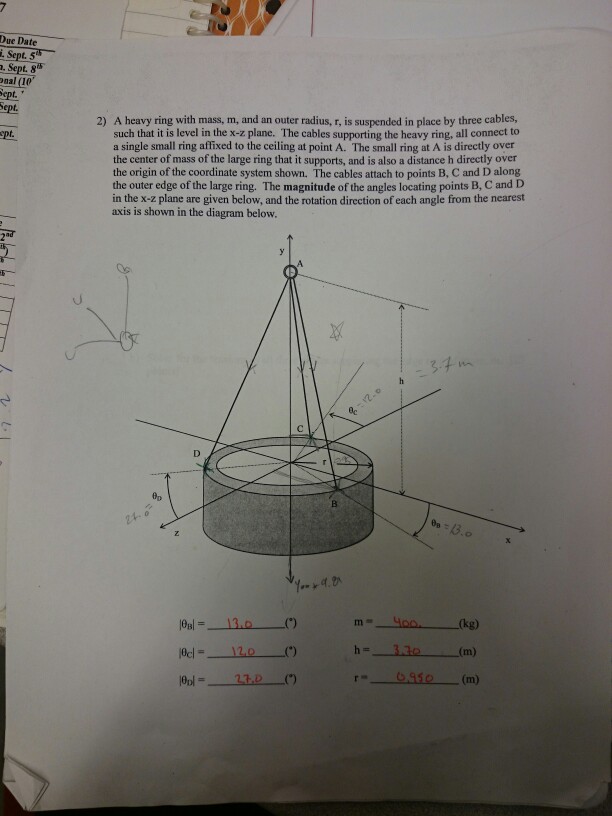 a_ draw a fully labeled FBD. for the each object used | Chegg.com