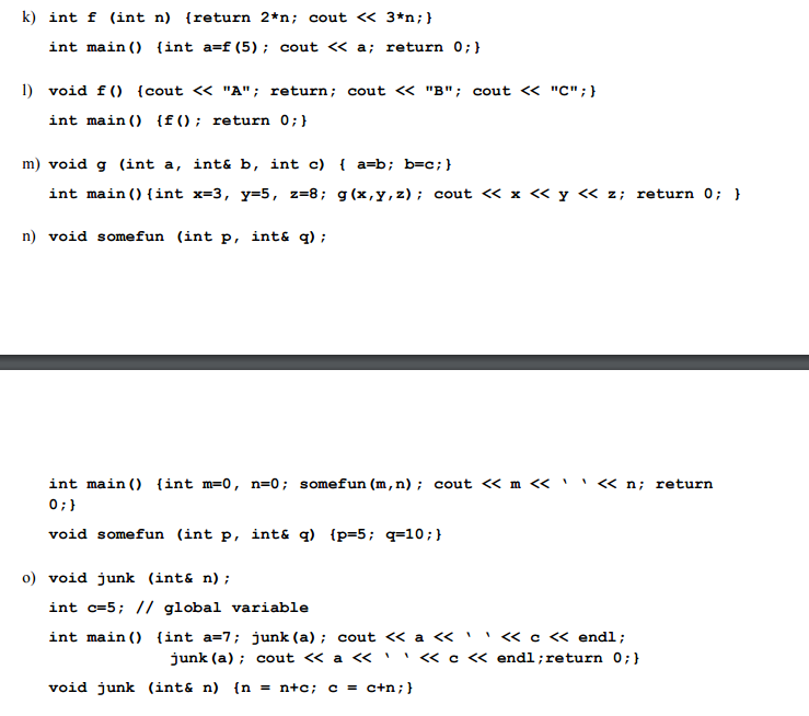 Solved Int F Int N Return 2n Cout 