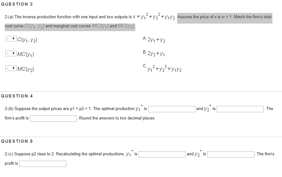 Solved QUESTION 3 2-(a) The inverse production function with | Chegg.com