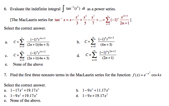 Solved Evaluate the indefinite integral int tan-1 (t2) dt as | Chegg.com