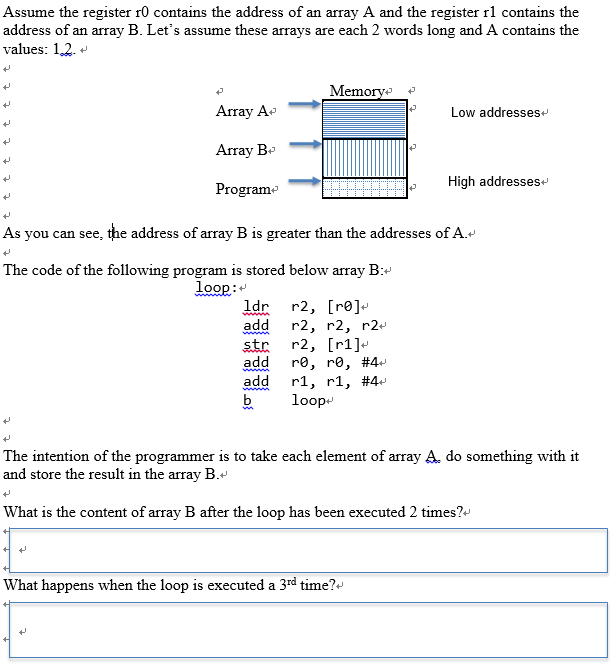 Solved Assume the register r0 contains the address of an | Chegg.com