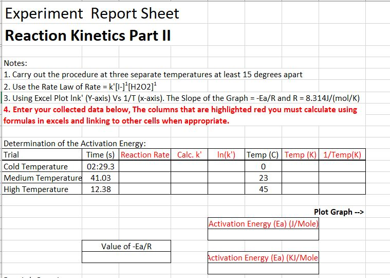 Solved How do I calculate the following lab experiment? The | Chegg.com