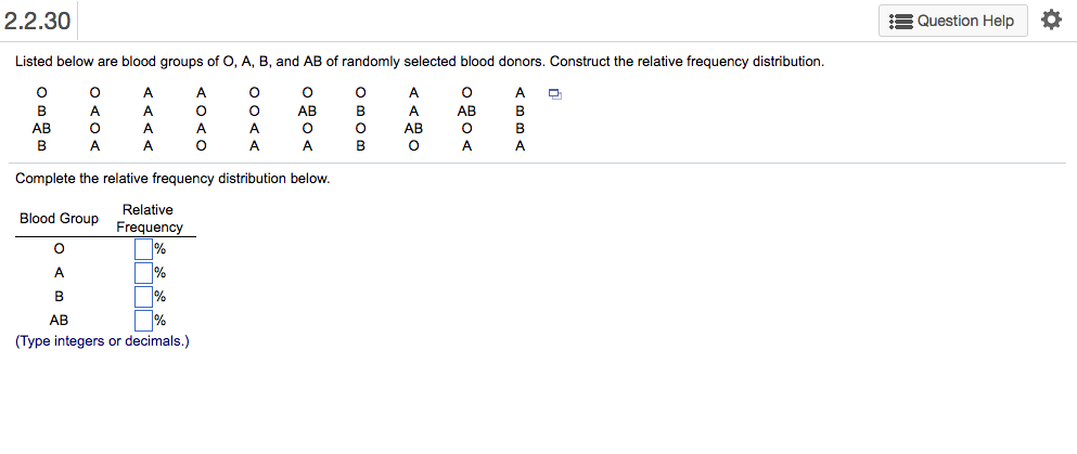 Solved 2.2.15 Question Help Construct one table that | Chegg.com