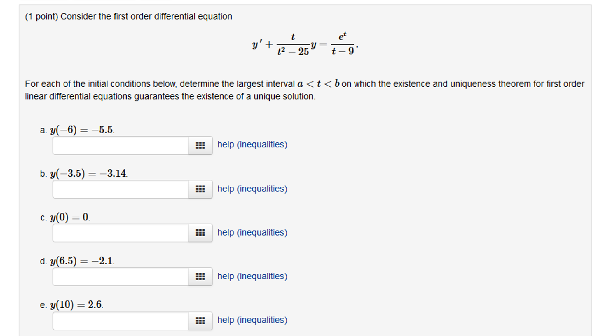 Solved Consider The First Order Differential Equation Y Chegg