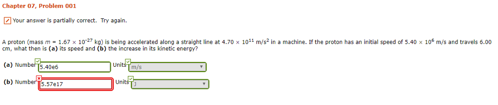 Solved Chapter 07 Problem 001 Your Answer Is Partially