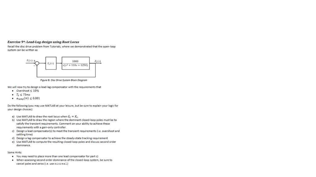 Recall the disc drive problem from Tutorials, where | Chegg.com