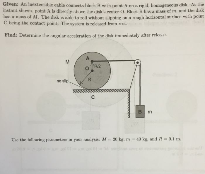 Solved An inextensible cable connects block B with point A | Chegg.com