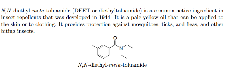 Solved Explain the structure of DEET based on its name. a)To | Chegg.com