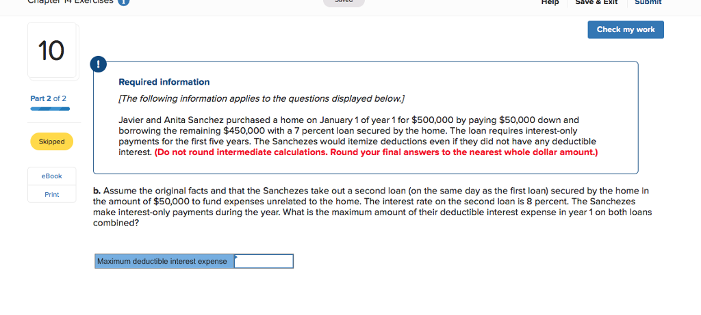 Solved Check my work 9 Required information Part 1 of 2 [The | Chegg.com Solved Check my work 9 Required information Part 1 of 2 [The | Chegg.com