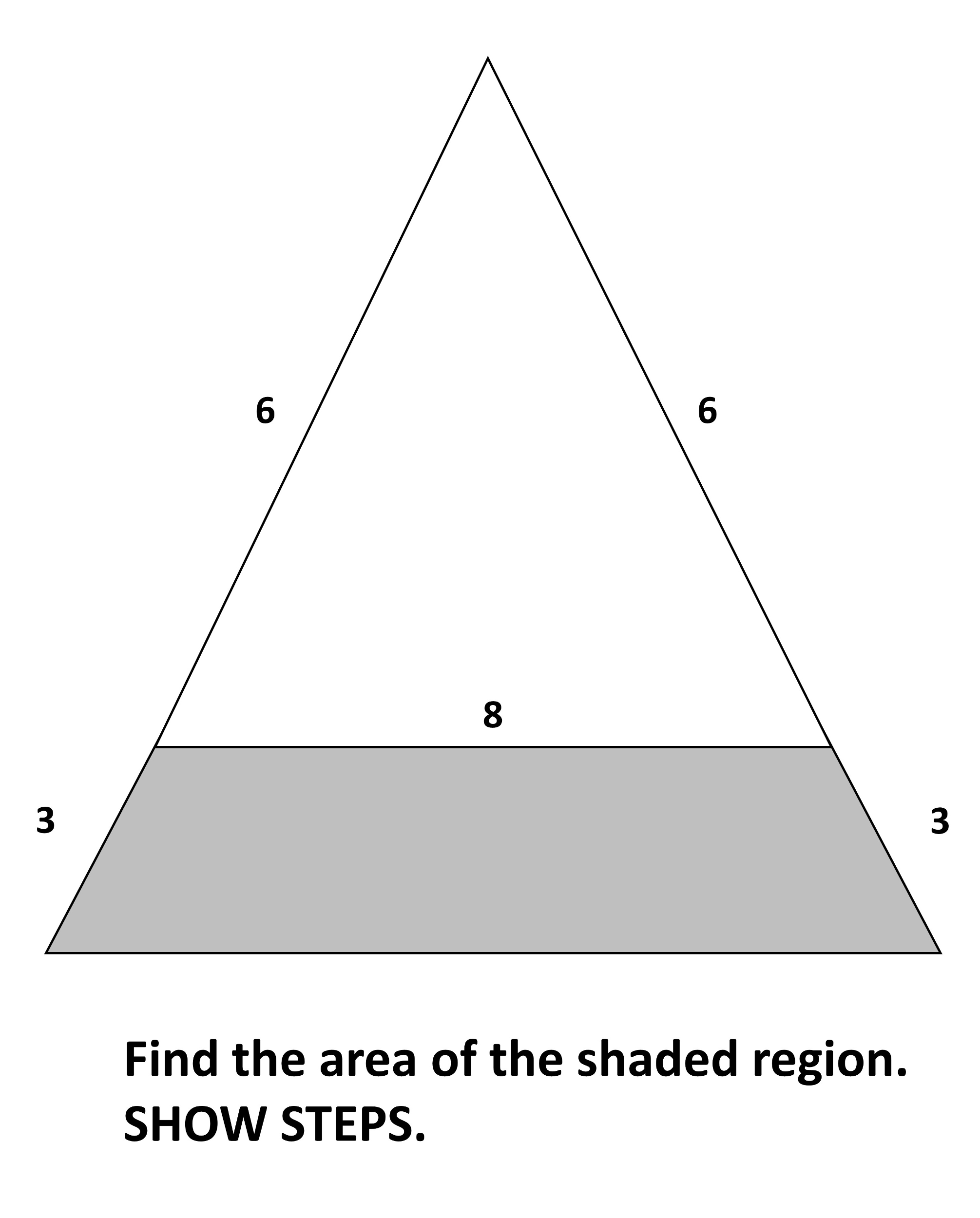 Solved Find the area of the shaded region. SHOW STEPS. | Chegg.com