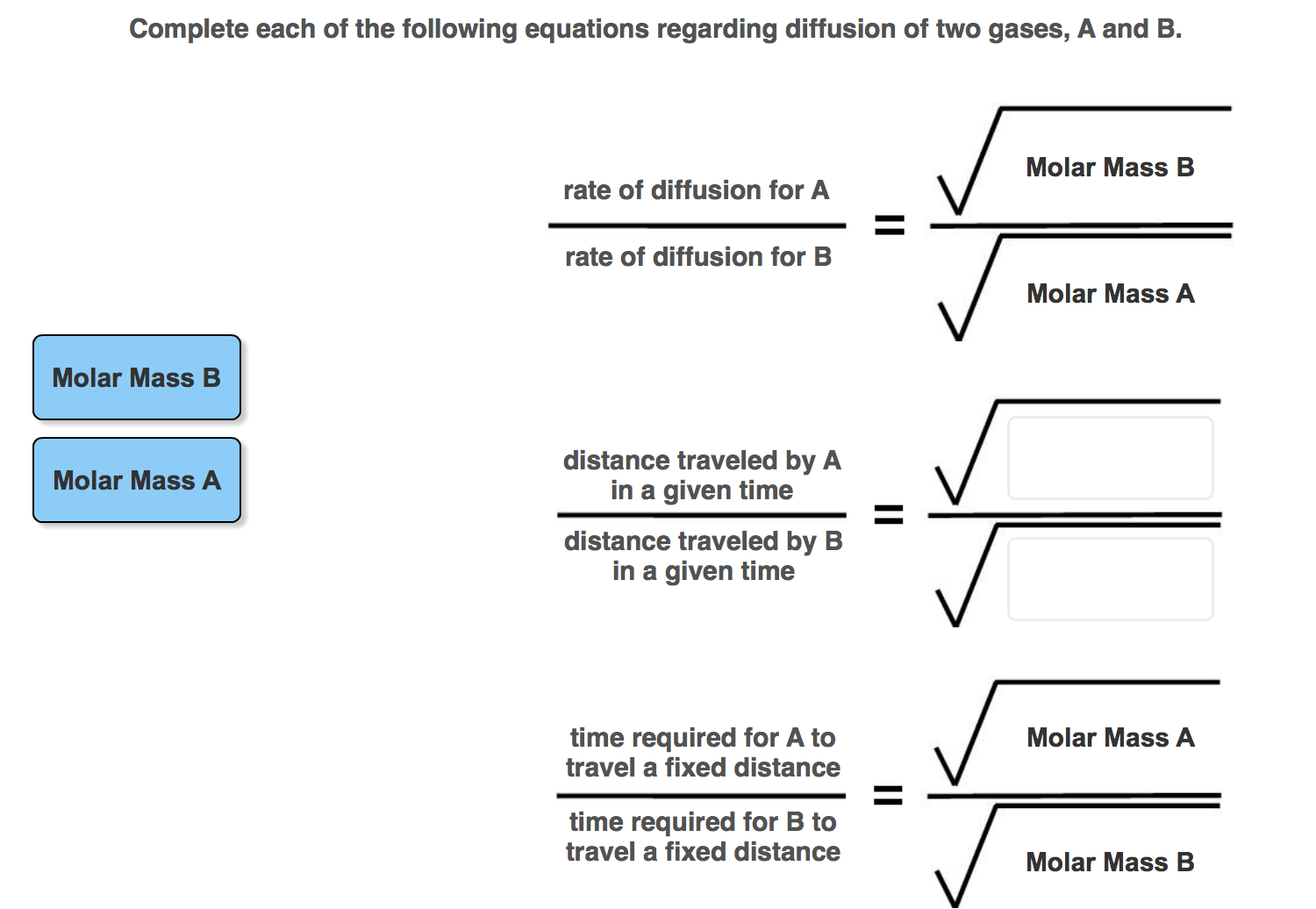 Solved Complete each of the following equations regarding | Chegg.com