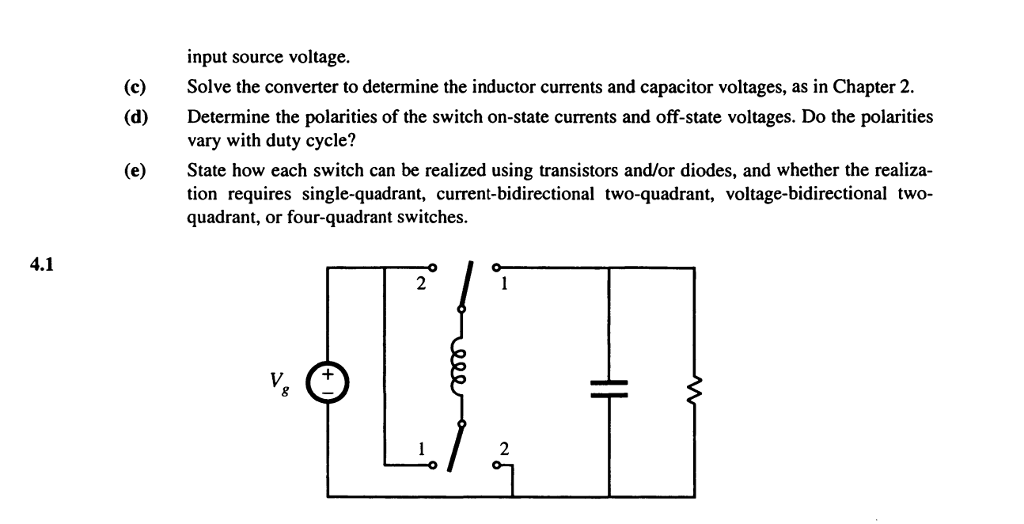 In Problems 4.1 to 4.6, the input voltage·is dc and | Chegg.com