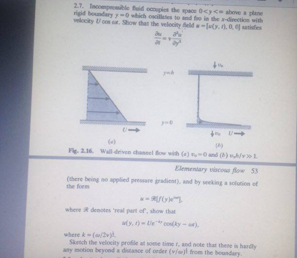 Solved Fluid dynamics this question is part of exercise | Chegg.com