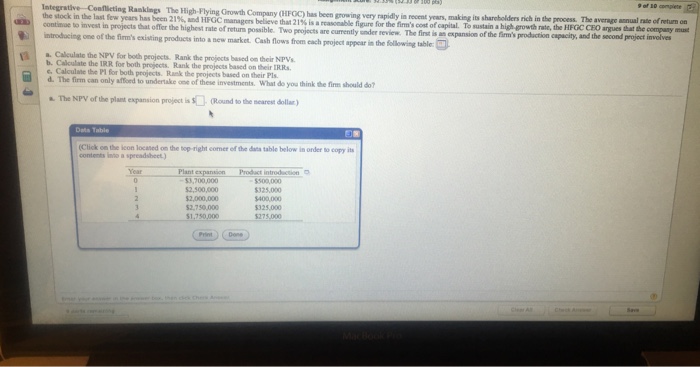 Solved CalcuLte the NPV for both projects. Calculate the IRR | Chegg.com