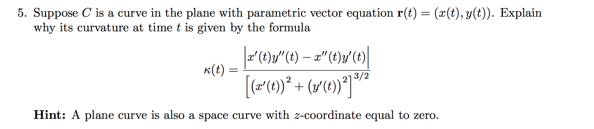 Solved Suppose C is a curve in the plane with parametric | Chegg.com