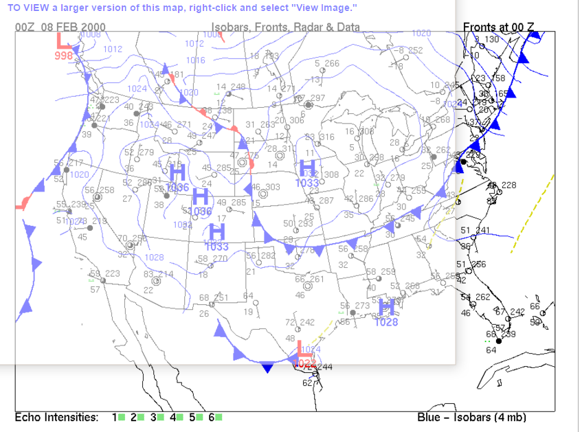 Refer to the weather map below and fill in the table | Chegg.com