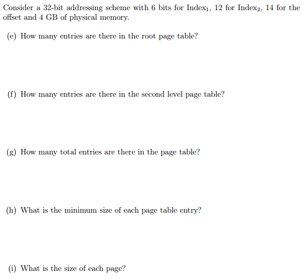 Problem 2 (15 points) Consider a two level paging | Chegg.com Problem 2 (15 points) Consider a two level paging | Chegg.com